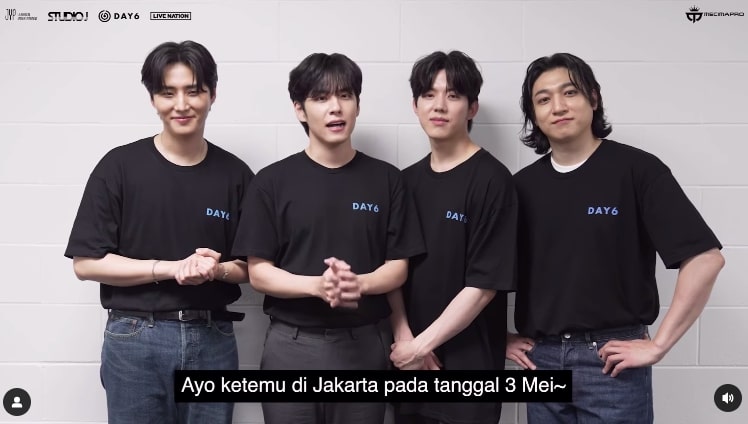 Jelang Konser di GBK Madya, DAY6 Sapa Penggemar: Ayo, Ketemu!